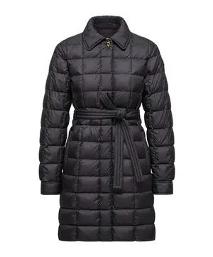 Moncler Gresillon Belted Long Down Jacket - Black