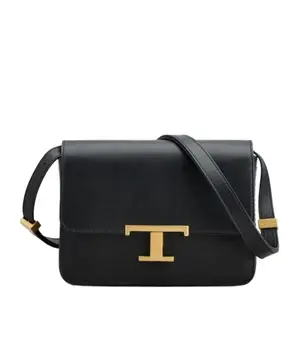 TOD'S Timeless Logo Plaque Crossbody Bag