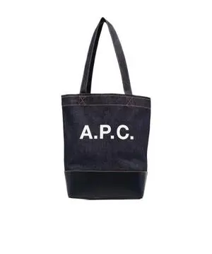 A.p.c. Axelle Two-tone Tote Bag - Black