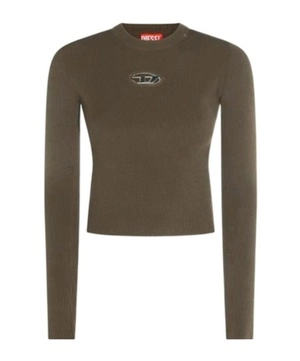 DIESEL® Oval D Ribbed-knit Top - Brown