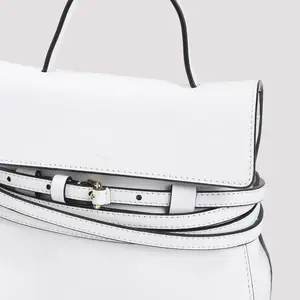 Moschino Tie Me Logo Embossed Tote Bag