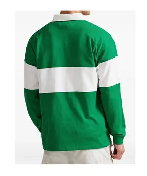 Ralph Lauren Polo Logo Stripe Rugby Polo Shirt