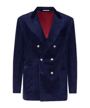 Brunello Cucinelli Corduroy Blazer - Blue