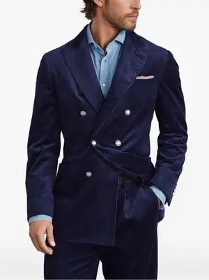 Brunello Cucinelli Corduroy Blazer - Blue
