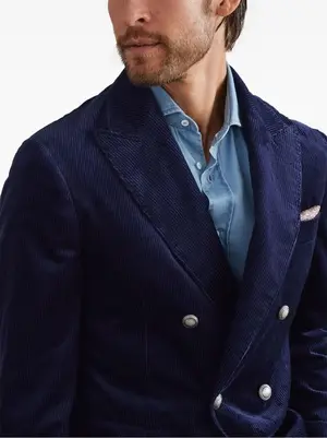 Brunello Cucinelli Corduroy Blazer - Blue