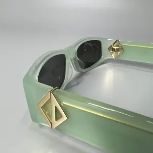 Dior Logo Embellished Rectangle Sunglasses