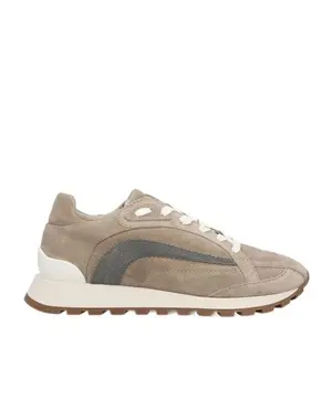 Brunello Cucinelli Monili-chain Detailed Sneakers - Nude