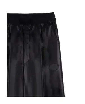 We11Done Wet-look Wide-leg Trousers