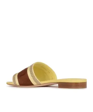 Gucci Color-blocked Flat Sandals