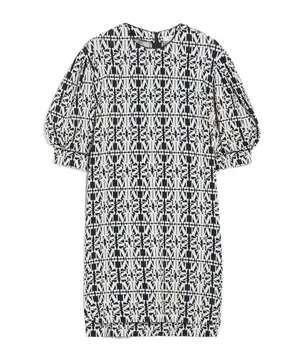 Max Mara Jacquard Jersey Dress With Monogram Design
