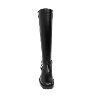 STUART WEITZMAN Knee High Round Toe Boots With Buckled Detail