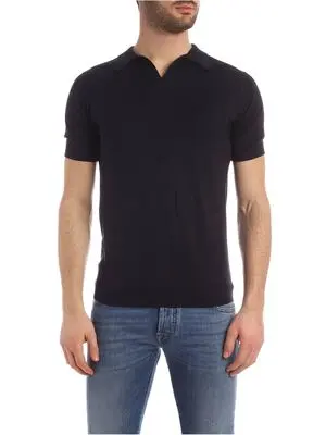 John Smedley Noah Classic Polo Shirt - Black