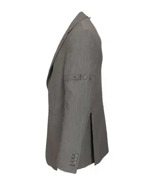 Thom Browne Wide Shoulder Seersucker Blazer
