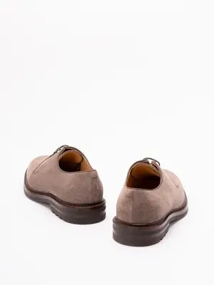Brunello Cucinelli Suede Lace-up Derby Shoes - Brown