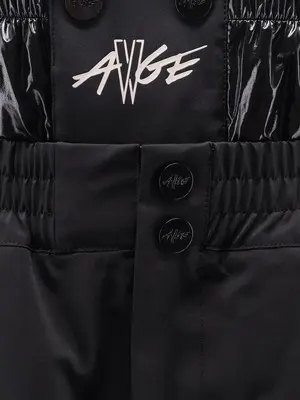 Moncler X Asap Rocky Logo Printed Layered Shorts - Black