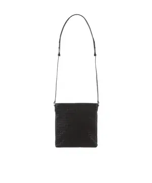 Bottega Veneta Woven Leather Cross-body Bag - Black