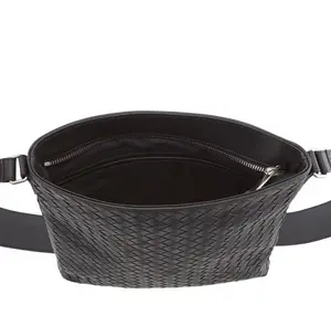 Bottega Veneta Woven Leather Cross-body Bag - Black