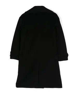 Balmain Double-breasted Felted Coat