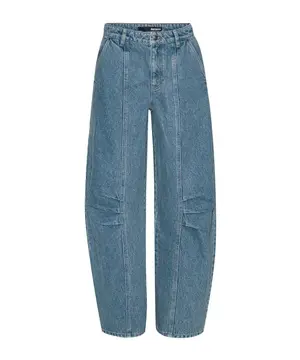 ROTATE BY BIRGER CHRISTENSEN Panelled Denim Trousers - Blue