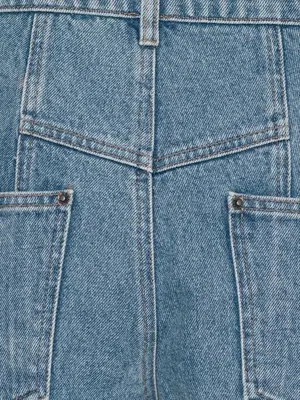 ROTATE BY BIRGER CHRISTENSEN Panelled Denim Trousers - Blue