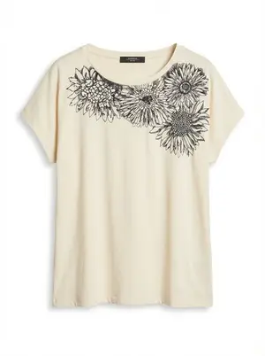 Max Mara Floral Print T-shirt