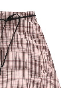 Bottega Veneta Checked Midi Skirt