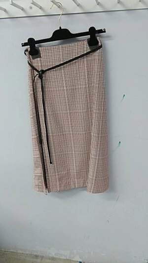 Bottega Veneta Checked Midi Skirt