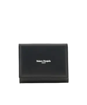 MAISON MARGIELA Logo Lettering Wallet - Black
