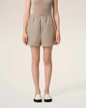 Ami Elastic Waist Shorts - Ginger
