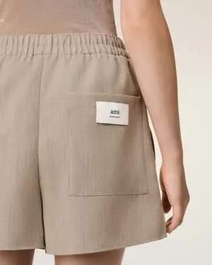 Ami Elastic Waist Shorts - Ginger