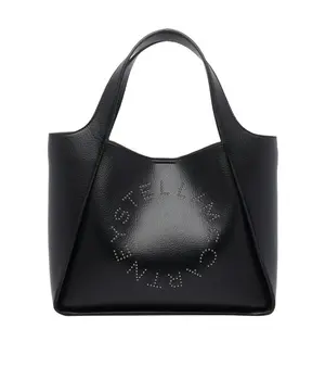 Stella McCartney Logo Detailed Small Crossbody Bag - Black