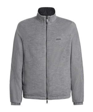 Zegna Zipped Stand Collar Jacket