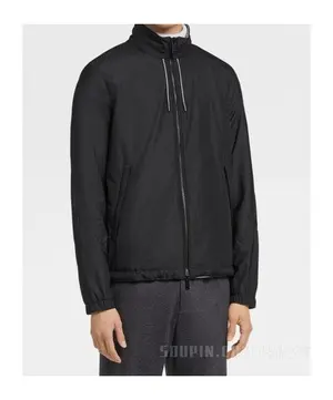 Zegna Zipped Stand Collar Jacket
