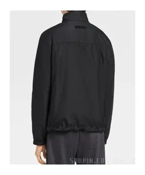 Zegna Zipped Stand Collar Jacket