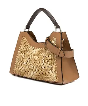 GIANNI CHIARINI Aurora Woven Shoulder Bag