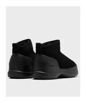 Moon Boot Luna Logo Debossed Slip-on Boots - Black