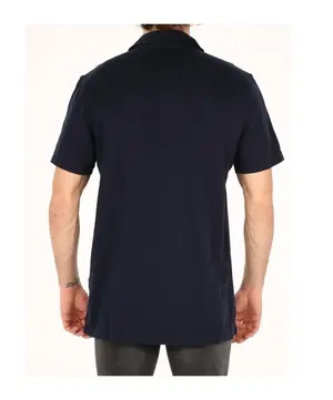 JAMES PERSE Short-sleeved Jersey Polo Shirt - Black