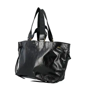 Isabel Marant Étoile Logo Shoulder Bag - Black