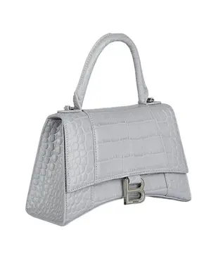 Balenciaga Hourglass Small Top Handle Bag - Gray