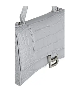 Balenciaga Hourglass Small Top Handle Bag - Gray