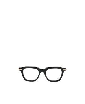 Chrome Hearts Logo Flat Mirror Eyeglasses - Black
