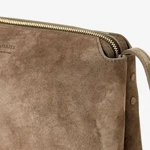 Khaite Lina Zipped Crossbody Bag - Brown