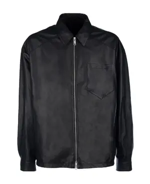 Prada Leather Zip-up Jacket