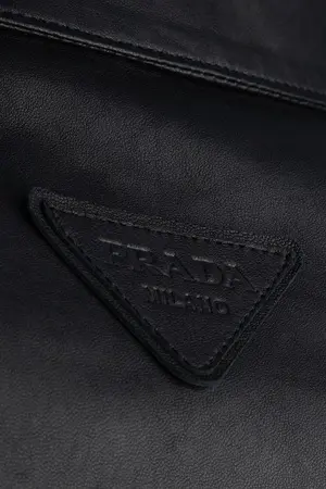 Prada Leather Zip-up Jacket