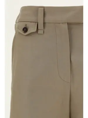 Brunello Cucinelli Cropped Chino Trousers - Brown