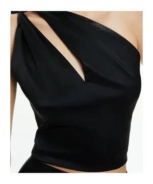 ALICEOLIVIA Piera One-shoulder Twisted Vest
