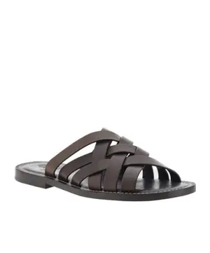 Brunello Cucinelli Woven Flat Sandals - Black