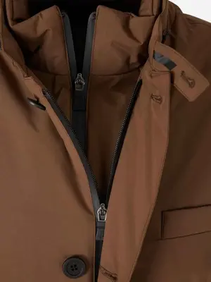 Herno Buttoned High-neck Jacket