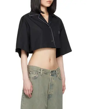 Palm Angels Cropped Shirt