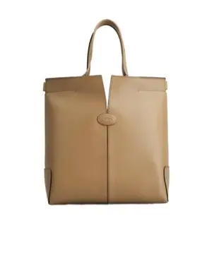 TOD'S Small Di Bag With Embossed Logo - Brown